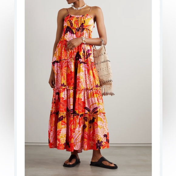 FARM Rio | Dresses | Farm Rio Jungle Panther Maxi Dress In Jungle ...